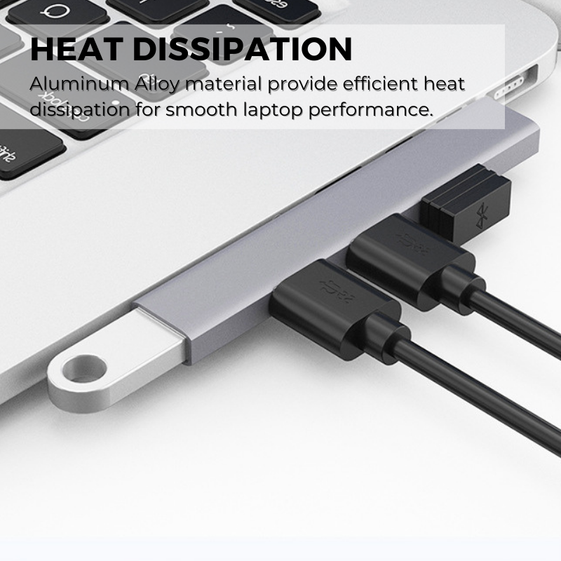 Aluminum USB 3.0 HUB Expander | Type-C Multi-Port Adapter | 4 Ports ...