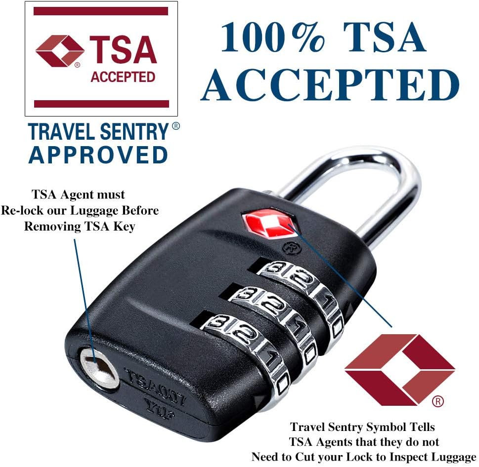 [SG Stock] TSA Approved Luggage Lock Dial Cable Padlock Travel Suitcase ...
