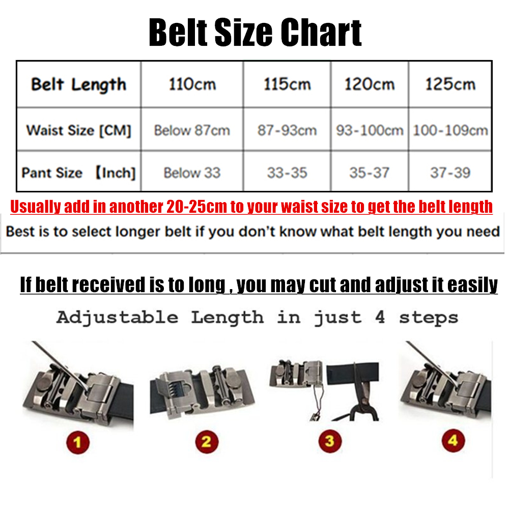 SG Men's Automatic Buckle Belt | 3.5cm Width Casual & Office Fashion ...