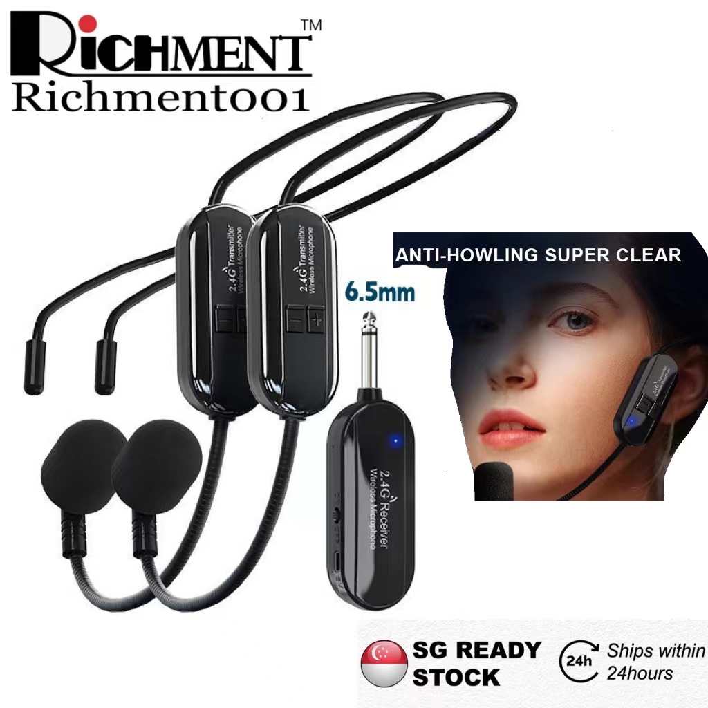 SG Seller 】3 in 1 & 2 in 1 UHF Wireless Microphones Handheld Head-Wear ...