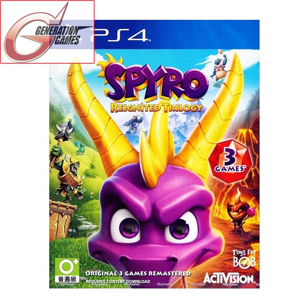 PS4 Spyro Reignited Trilogy (R3 English) | Shopee Singapore