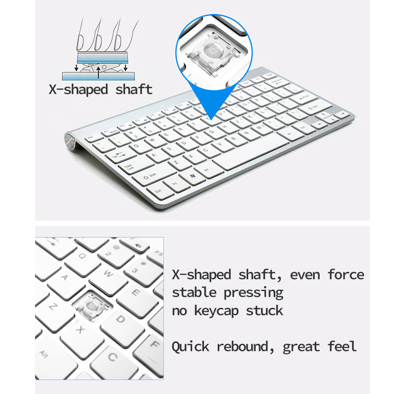 SG丨2.4GHz Wireless Keyboard And Mouse Combo Set Portable 78 Keys Laptop ...