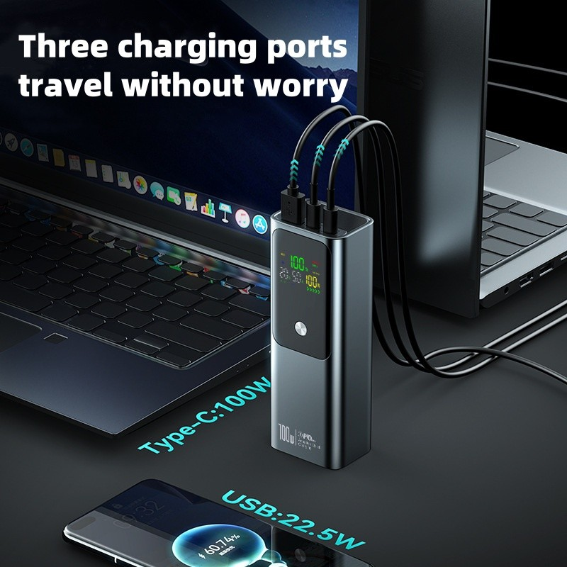 (SG) 50000mAH 100W Laptop Power Bank Super Fast Charging QC+PD Quick ...