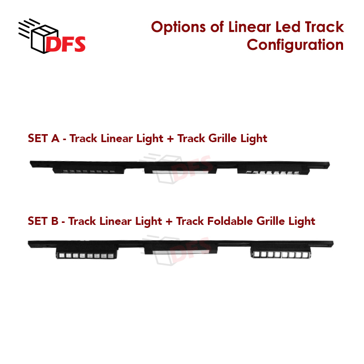 DFS LED LIGHT LED Linear + Grille Track Light / Linear + Foldable Track ...