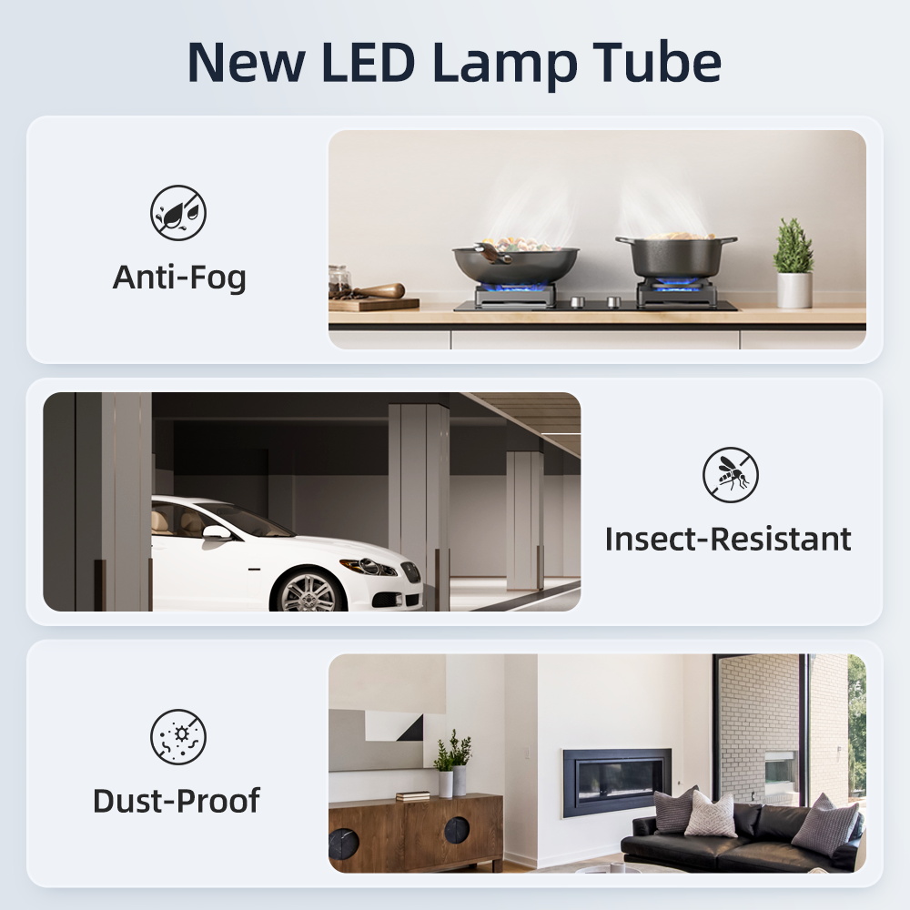 Tricolor Led Tube Light With Plug T5 Tube Bar Cabinet 2ft Desk Lamp ...