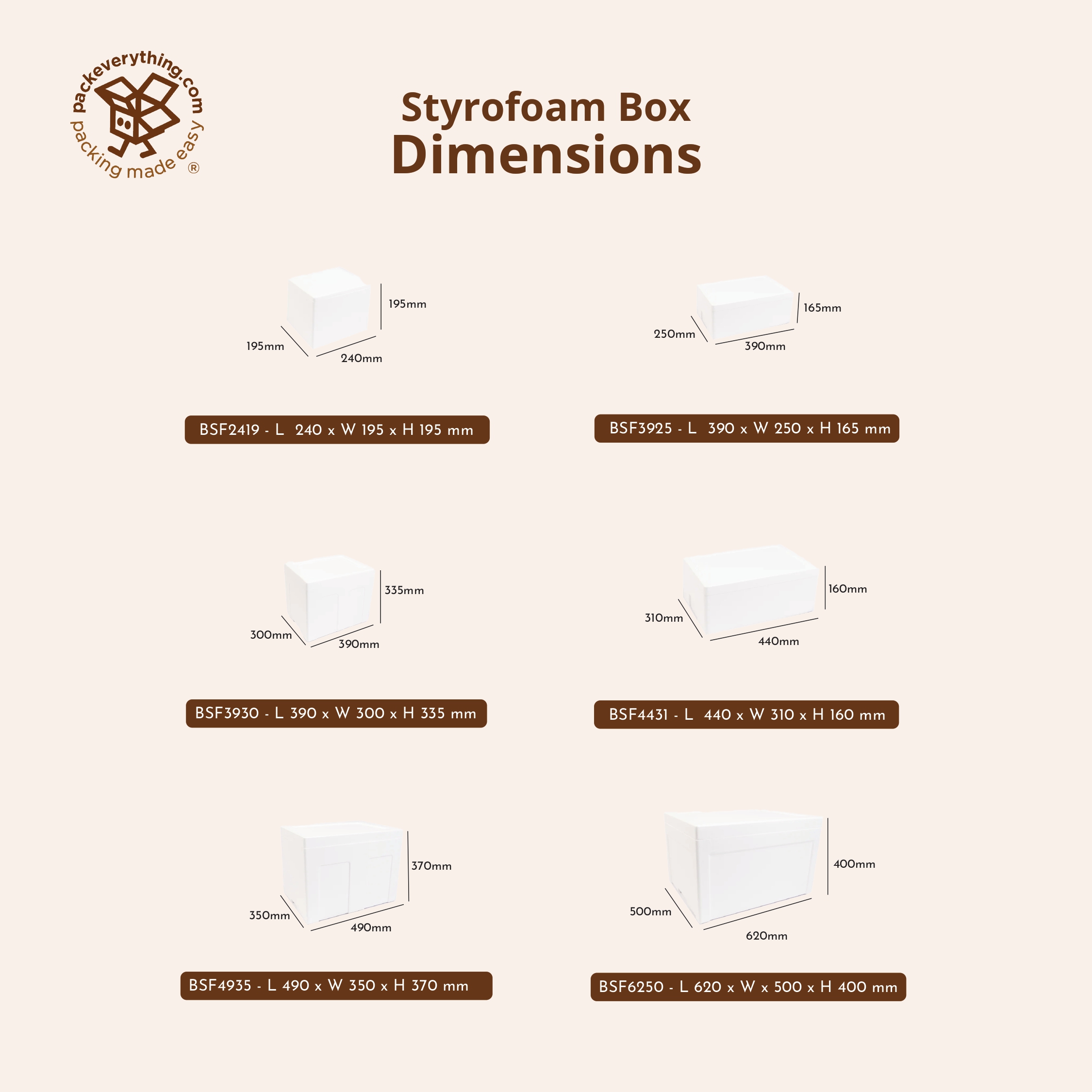 PACKEVERYTHING Styrofoam Box | Cooler Box | Styrofoam Ice Box | Fish ...
