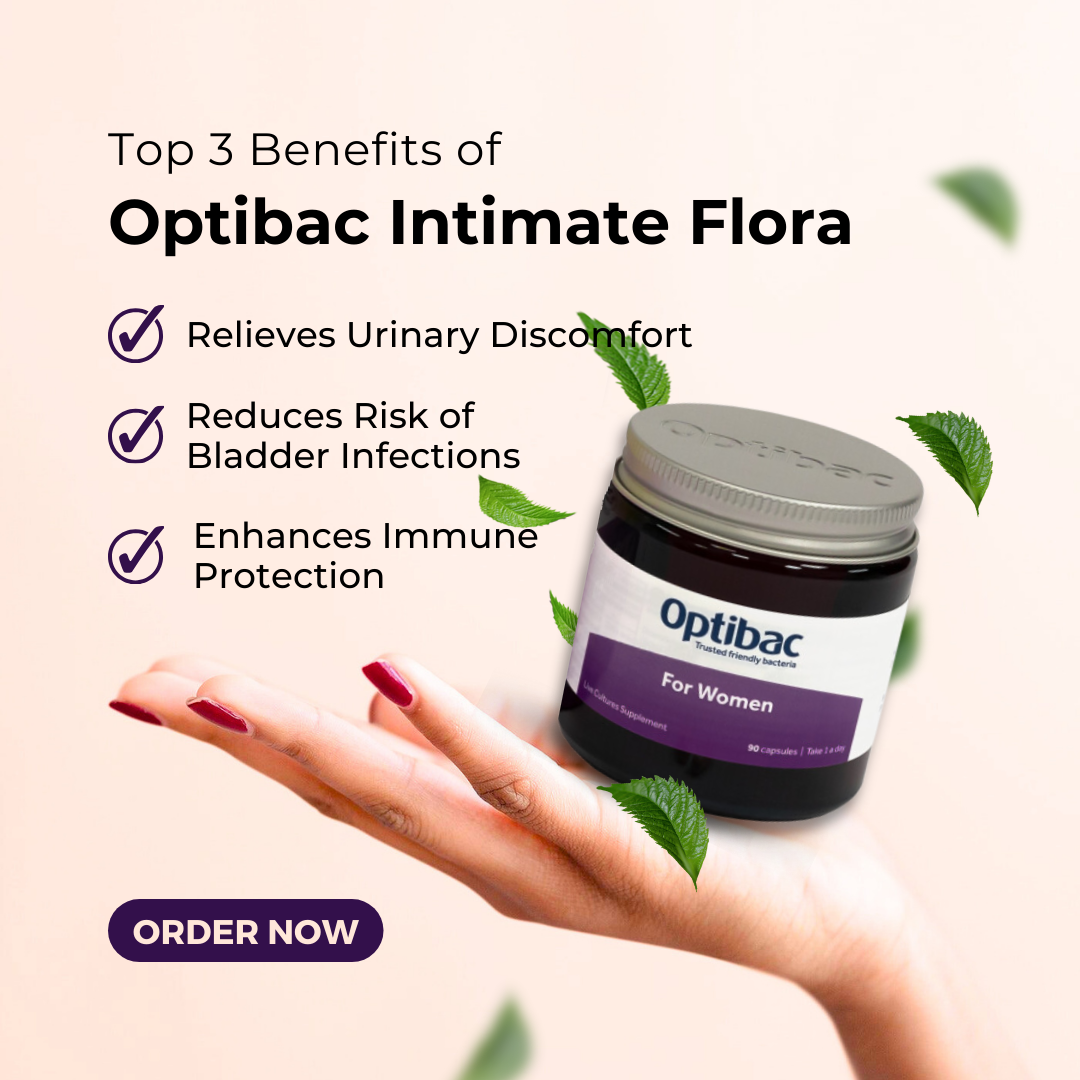Optibac Probiotics, Intimate Flora for Women, Vaginal Care, 14 - 90 ...