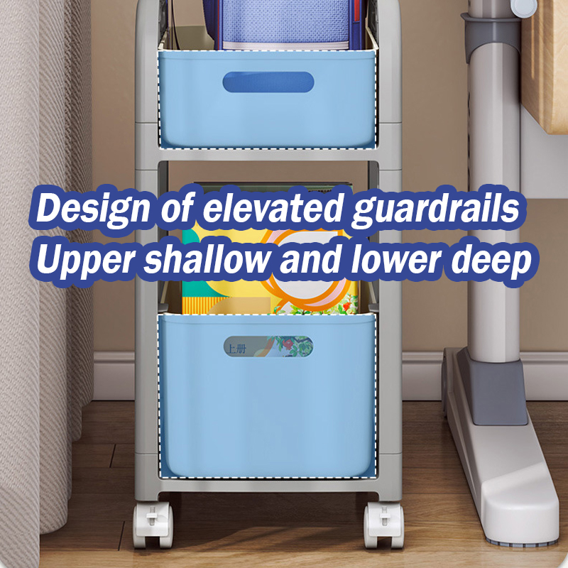 Multi-functional storage rack Wheeled high capacity table organizer ...