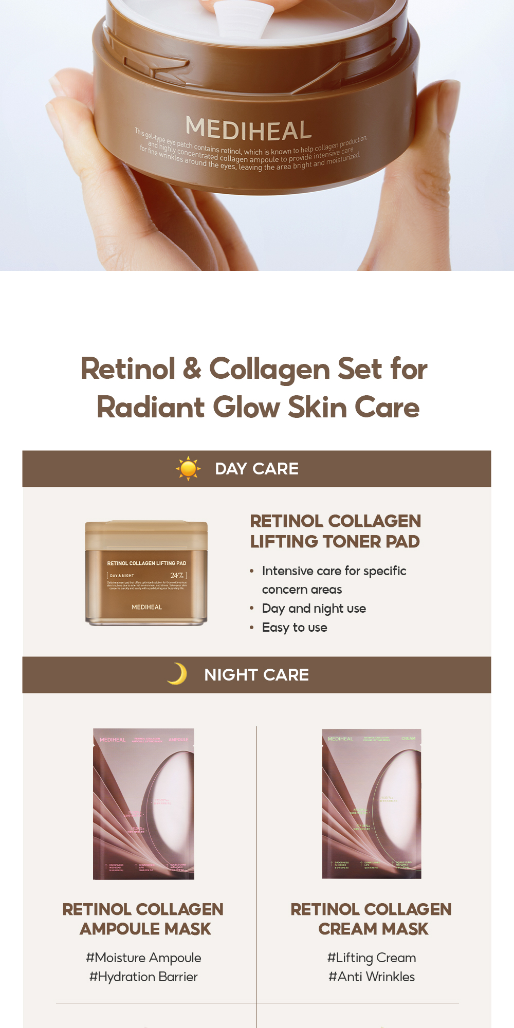 Mediheal [NEW] Retinol Collagen Eye Ampoule Patch, 60pcs - Wrinkle Care ...