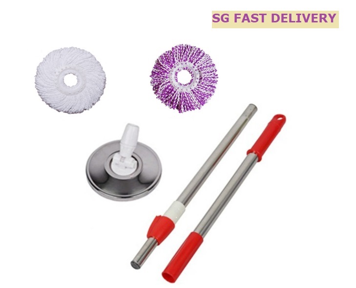 Premium Quality Spin Mop Pole / Mop Stick / Mop Rod with Mop Tray Set ...