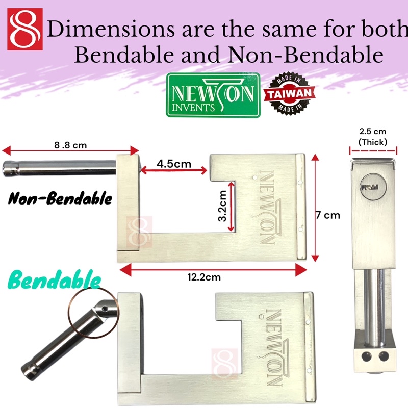 Newton Invents High Quality Hardened Steel Casing Door Pad Lock ...