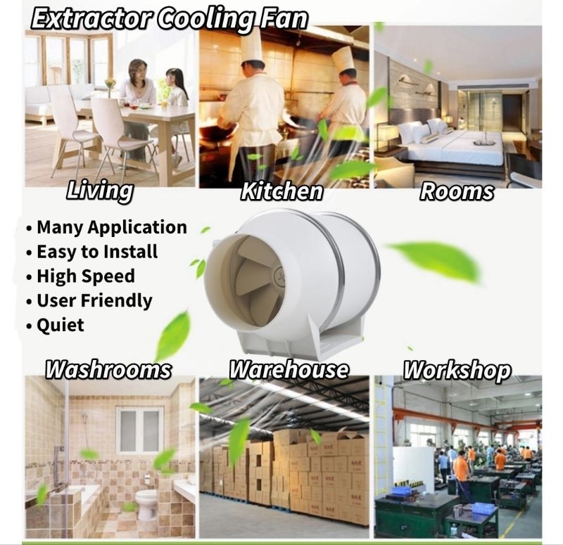 industrial exhaust fan kitchen fan Extractor Fan with ducting option ...