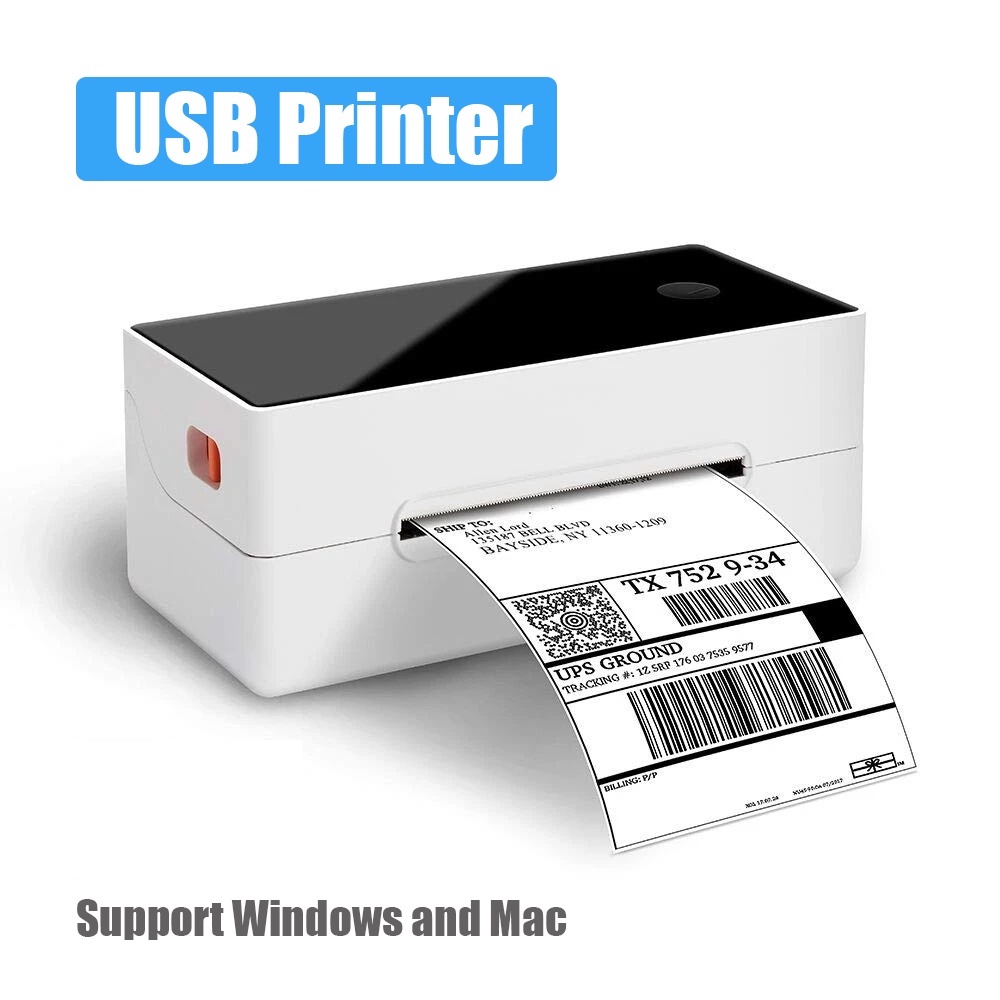 300DPI HD Thermal Printer Mini Bluetooth A6 Waybill & Label Printer ...