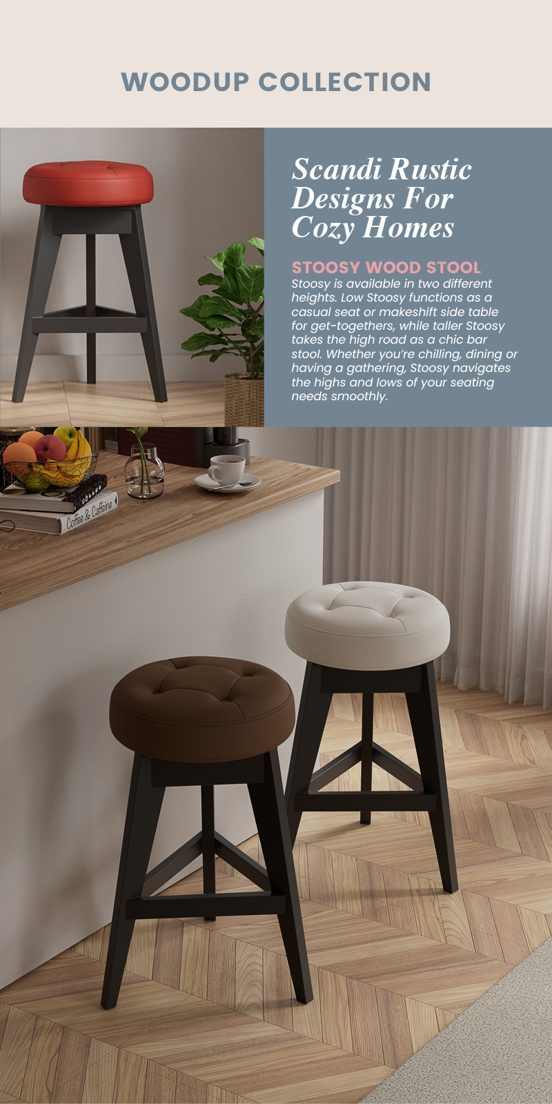 [Pre-Order] mooZzz Stoosy Wood Stool (2 Sizes) | Shopee Singapore