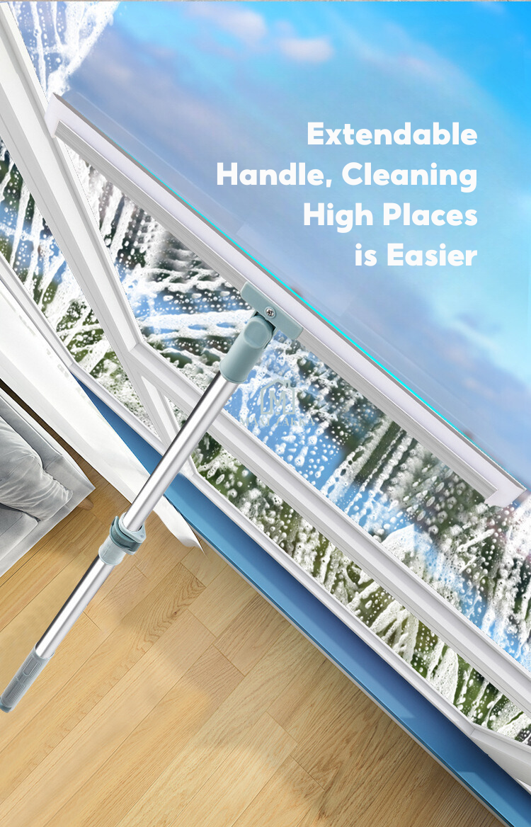 🇸🇬 Ready Stock Magic Broom Sweeper Silicone Floor Scraper Extendable ...