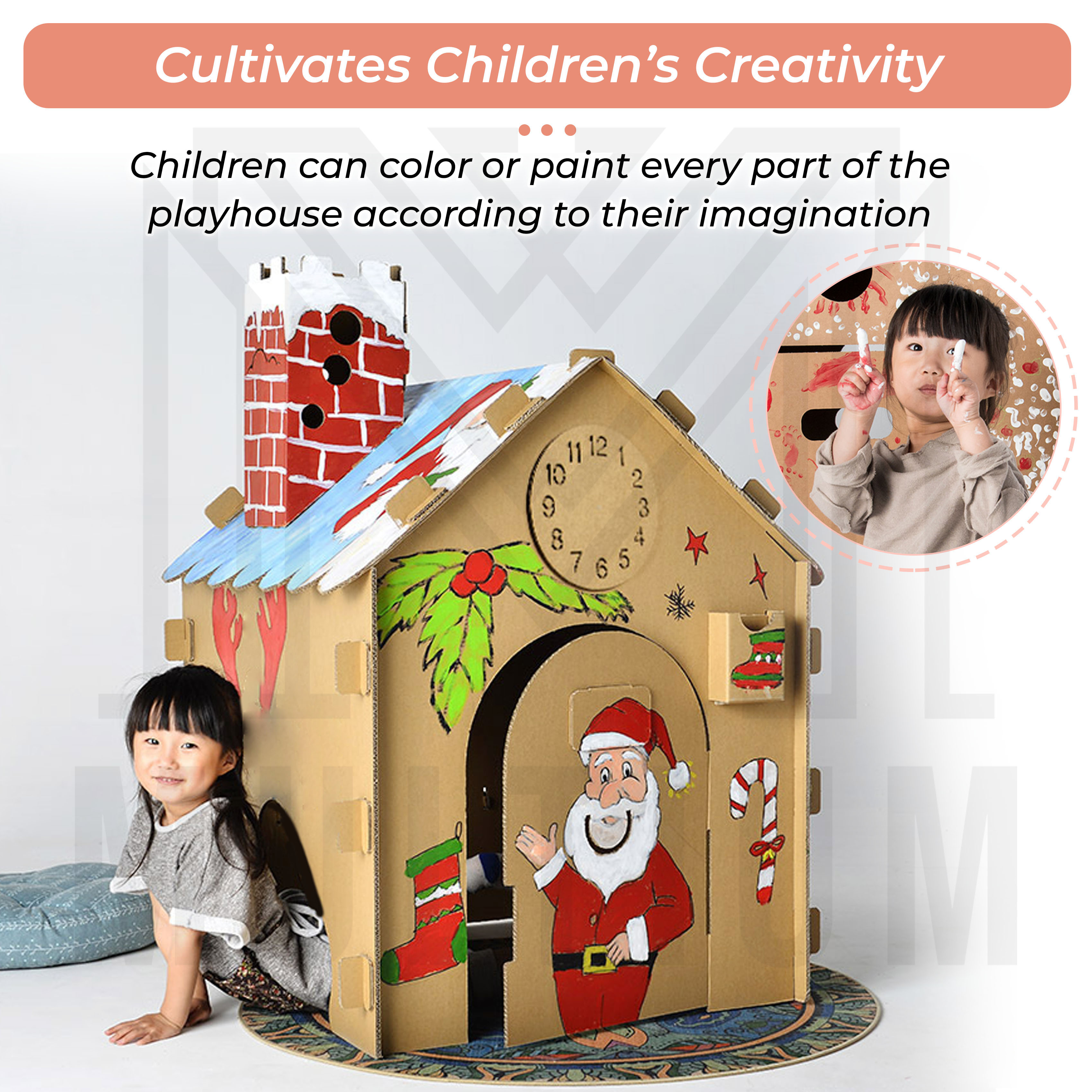 Ding Ding House 3D DIY Cardboard Toy House For Kids Fun | DIY Craft For ...