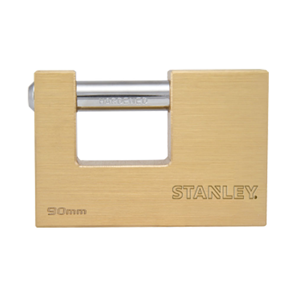 Stanley Solid Brass Rectangular Padlock (90mm) | Shopee Singapore