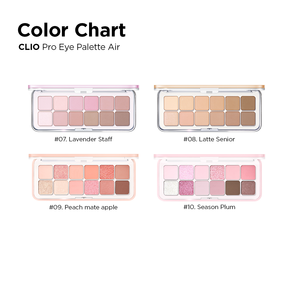 [CLIO] [Glitter Eye palette Set] Pro eye palette air (7.2 g / 12 Shades ...