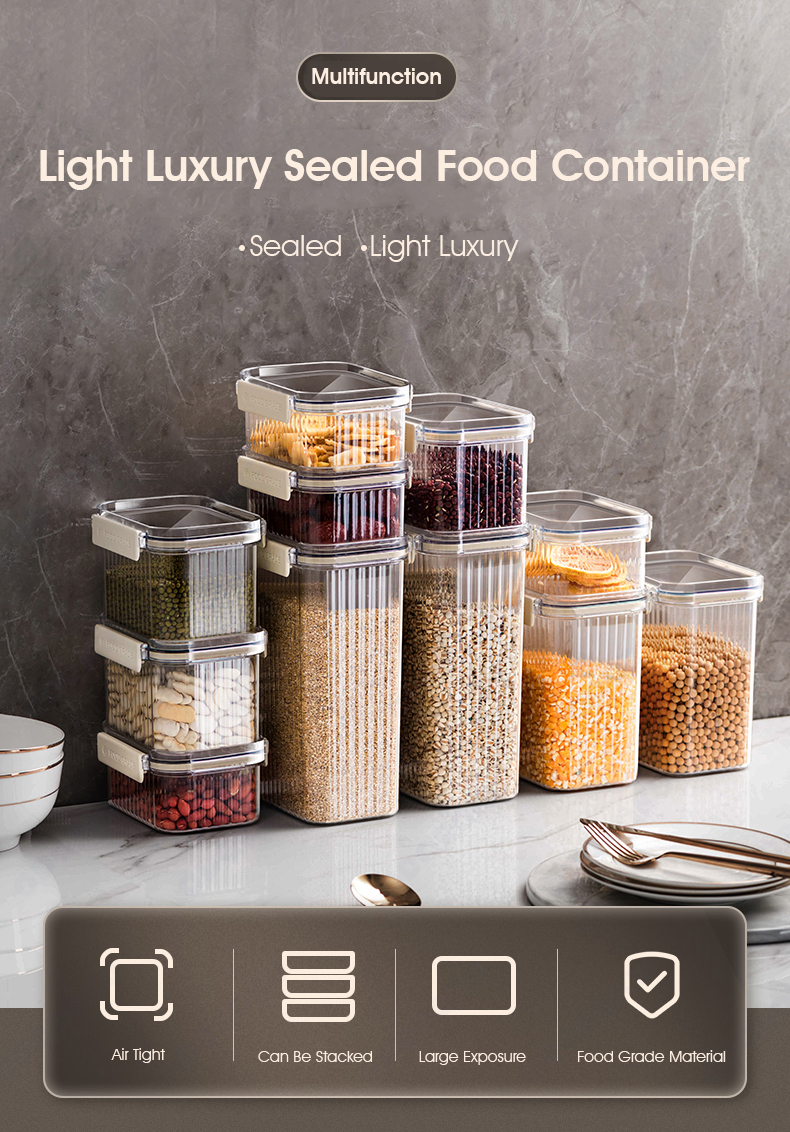 [Swee] Clear PET Food Storage Container—lunch box canister raya ...