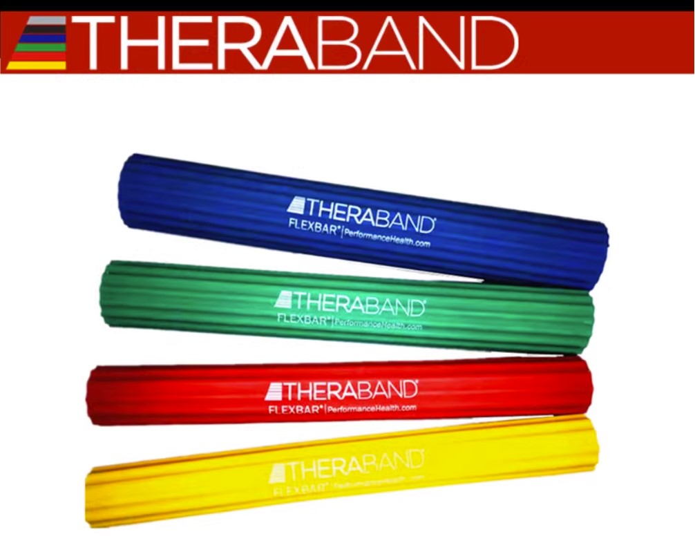 Theraband Flexbar Fitness Bar Improving Grip Strength Tennis Elbow ...