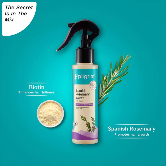 Pilgrim Combo Spanish Rosemary Hair Growth Oil & Hair Water Spray with ...