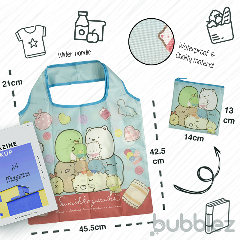 Foldable Recycle Bag / Tote Grocery Bag / Eco / Reusable / Shopping Bag ...