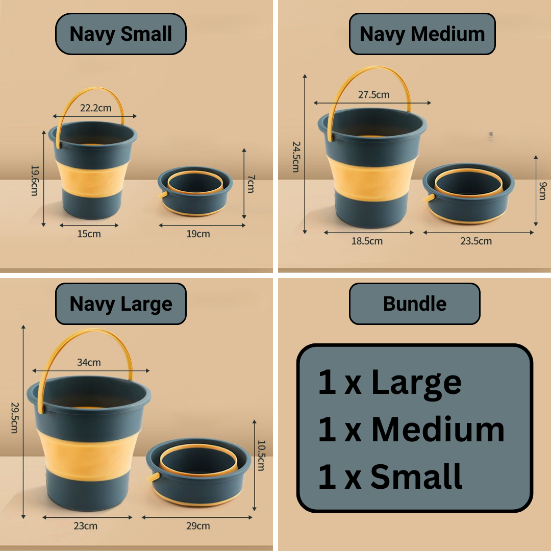 [SG READY] Foldable Bucket/Basin/Pail (up to 17L) | Shopee Singapore