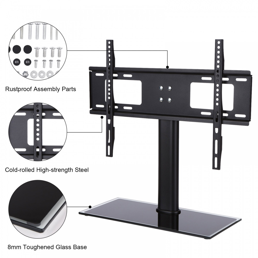 【Ready Stock】Universal Table TV Stand for 26"-70" LCD LED Screen Height ...