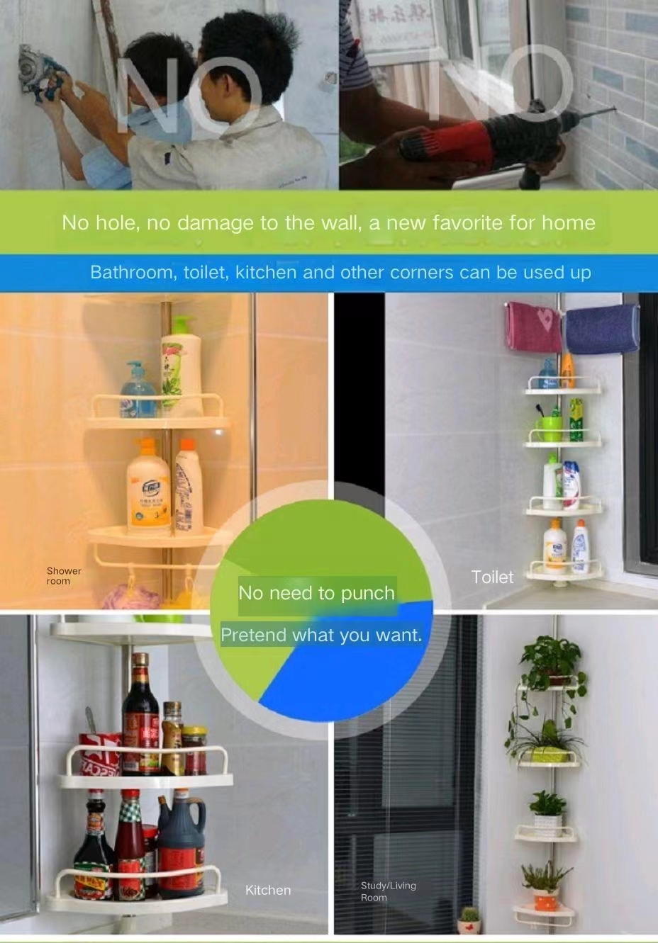 【Sg Stock】Bathroom Corner Rack Stainless Steel Multi-Layer Toilet ...