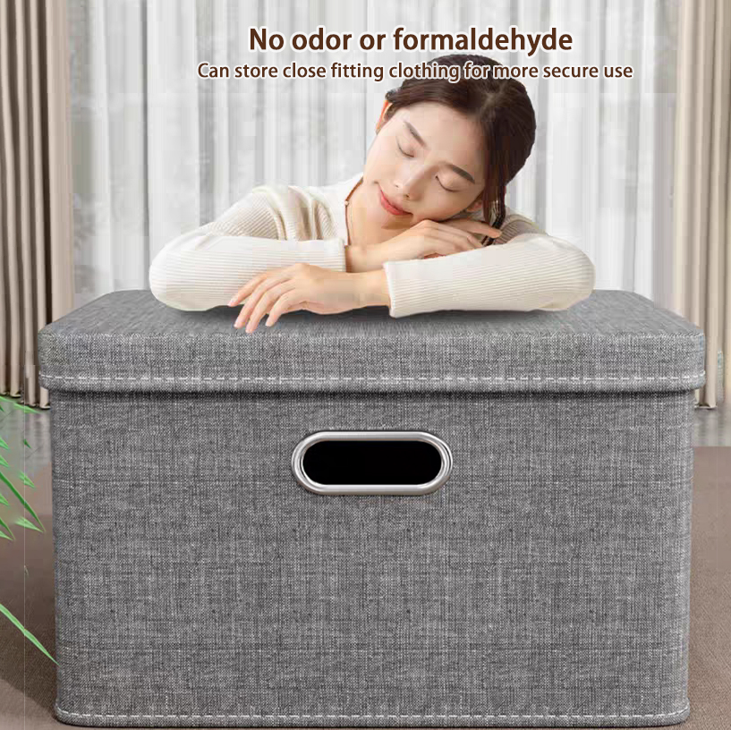 Folding storage box clothes storage box household fabric sorting box ...