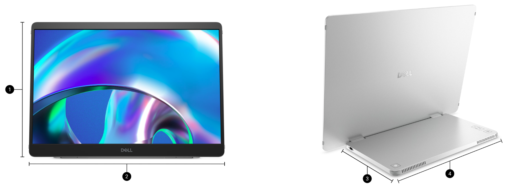 Dell Pro 14 Plus Portable Monitor - P1425 | Shopee Singapore