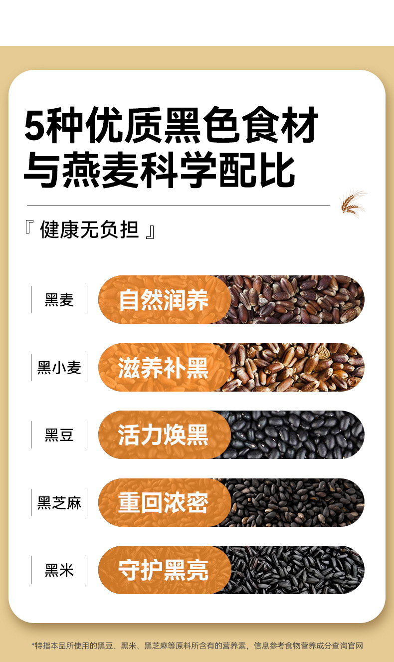 450g Five Black Multi Grain Sugar Free Nutritional and Healthy ...