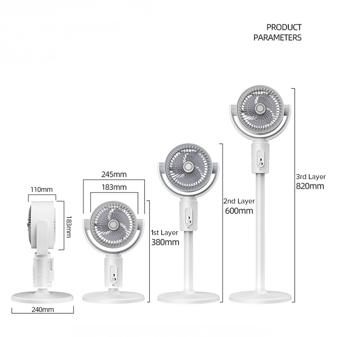 (SG) CASADISE 3-In-1 Smart Fan 3 Blades Circulation Stand Fan Strong ...