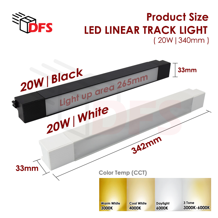 DFS LED LIGHT LED Linear + Grille Track Light / Linear + Foldable Track ...