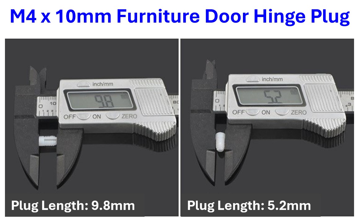 Cabinet Door Hinge Screw Hole Repair Plug ️ Screw Hole Plug ️ Enlarged ...