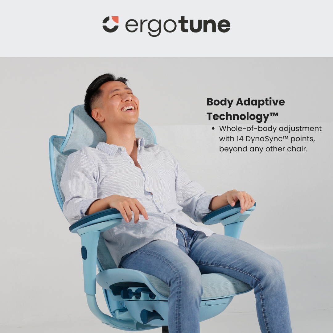 Ergotune Vesby Premium Ergonomic Chair | 14 Adjustable DynaSync Points ...