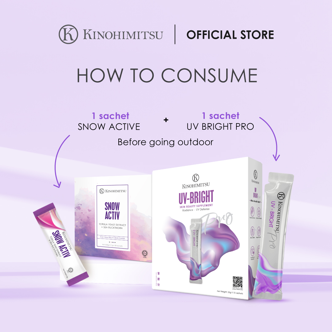 [Kinohimitsu Whitening Set] UV-Bright Pro 15's + Snow Activ 30's ...