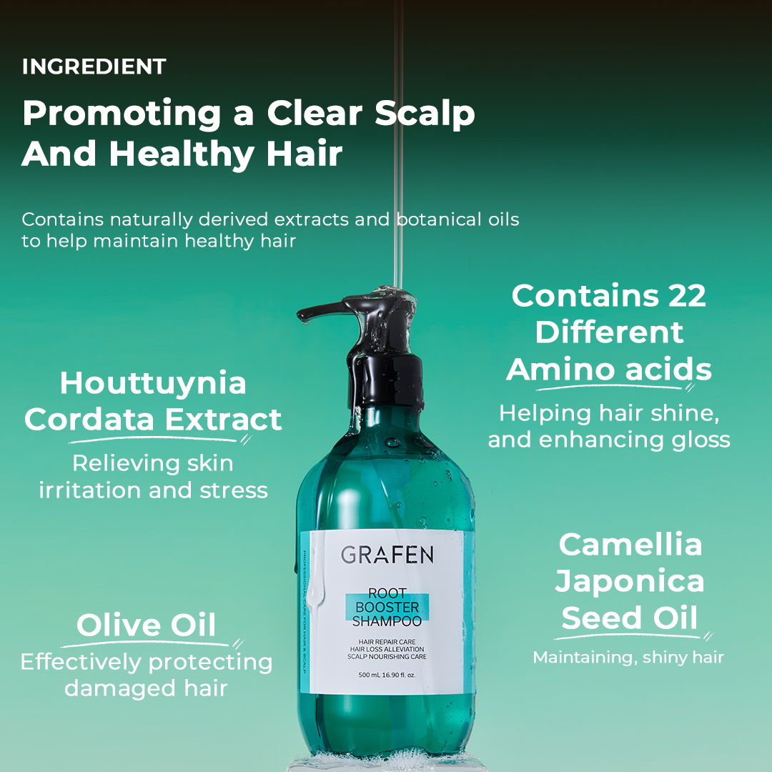 [GRAFEN] Root booster Shampoo 500ml x3 + [Free Gift] Miniature root ...