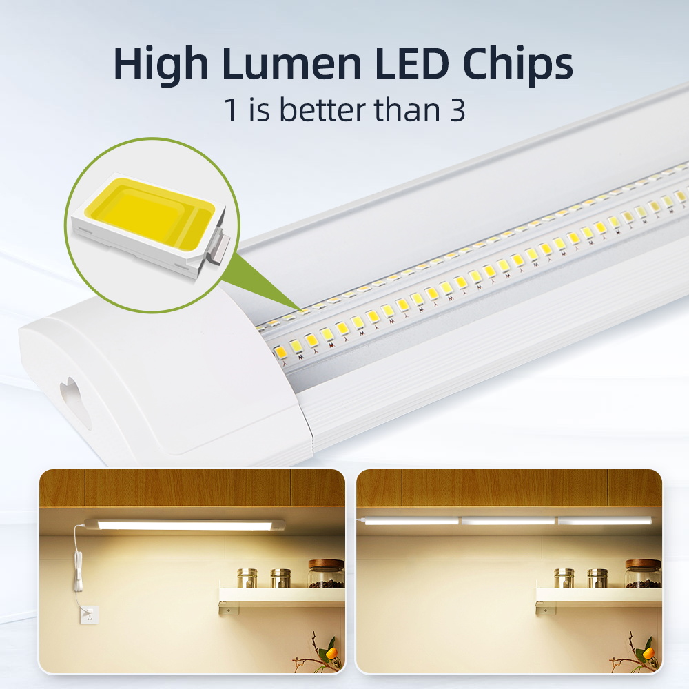 Tricolor Led Tube Light With Plug T5 Tube Bar Cabinet 2ft Desk Lamp ...