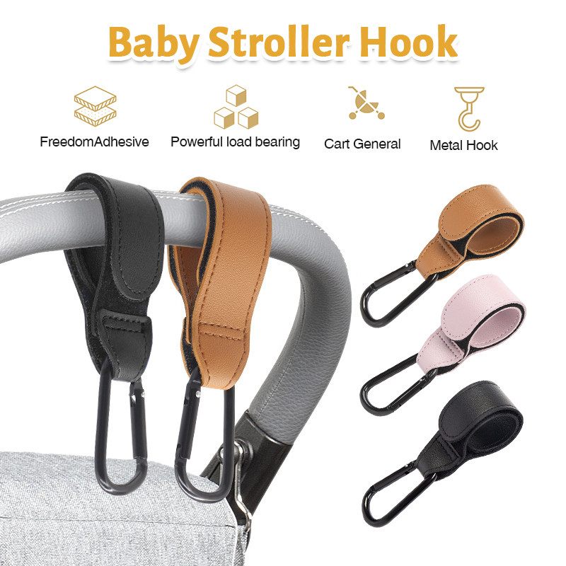 【SG stock】Premium Leather Baby Stroller Hook/Stroller Bag & Grocery ...
