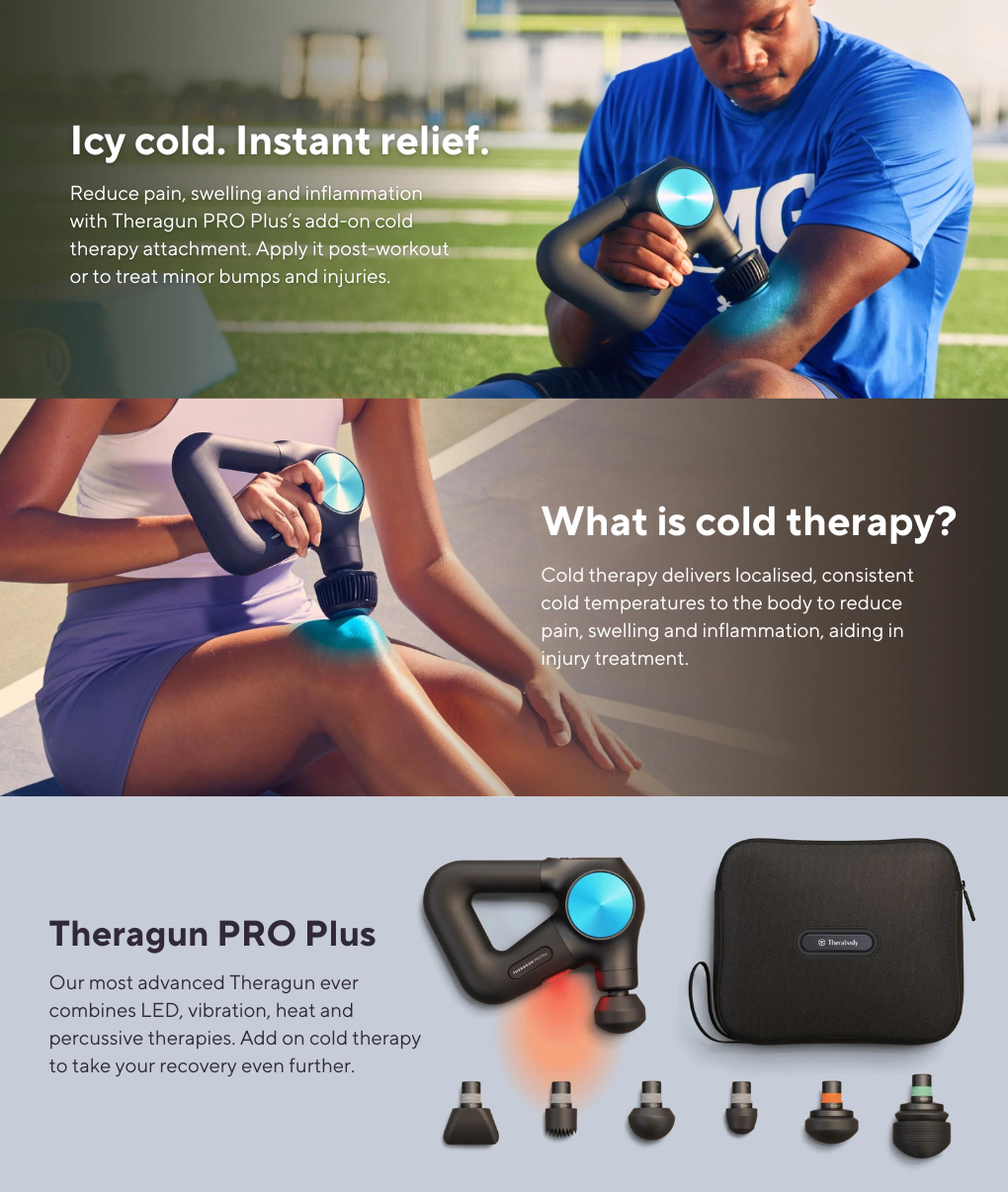 Theragun Cold Attachment for Theragun PRO Plus/Prime Plus Deep Tissue ...