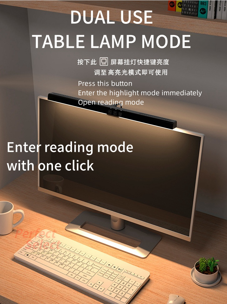 7 Colors Led Monitor Light Bar RGB Light,Screen Hanging Light,3 Color ...