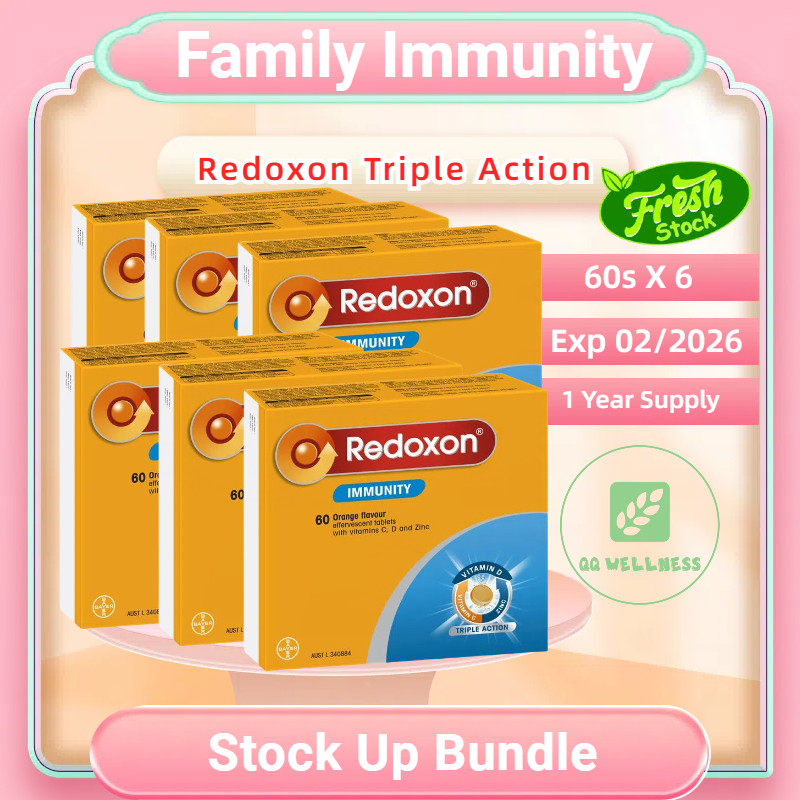 Redoxon Immunity Triple Action Vitamin 10/15/60 Effervescent Tablets ...