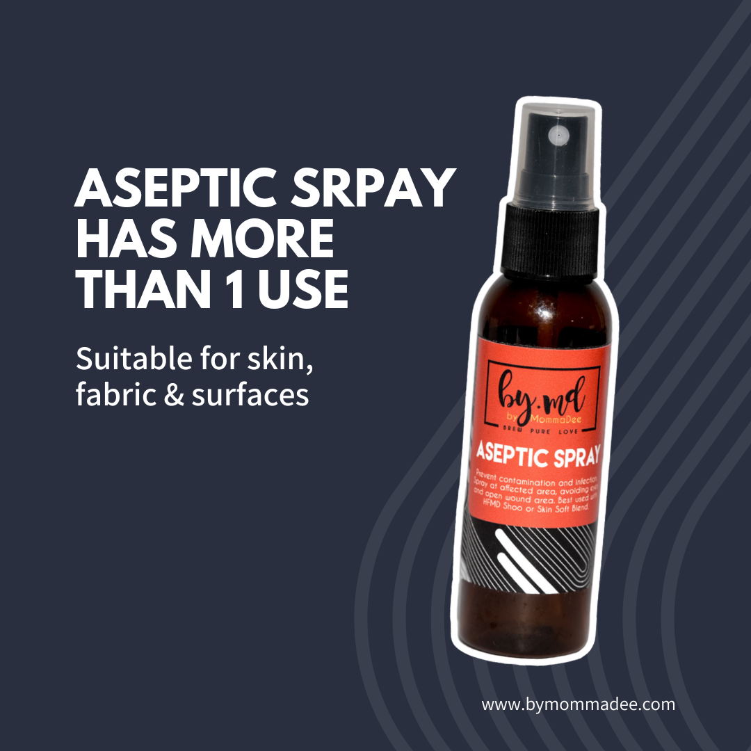 BYMOMMADEE Aseptic Spray, baby safe alcohol-free disinfectant for both ...