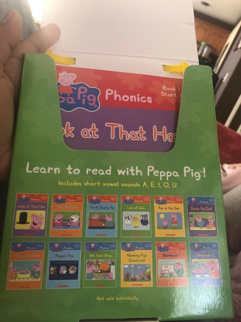 Set of 12 Books Peppa Pig Phonics Book Boxed Set by Scholastic (10 ...