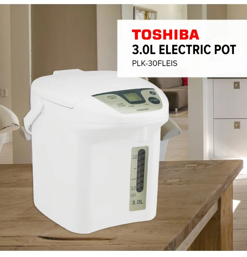Toshiba PLK-30FLEIS Electric Airpot 3L | Shopee Singapore