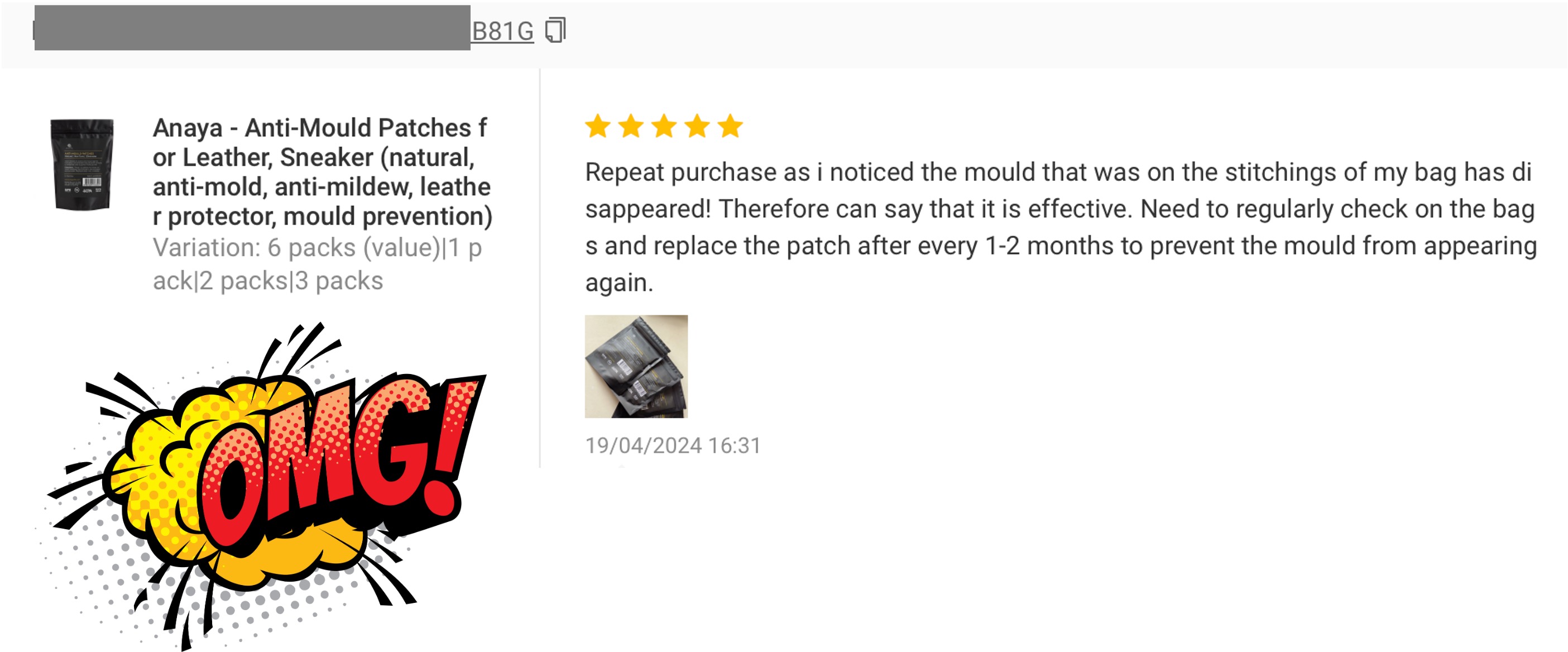 Anaya - Anti-Mould Patches for Leather, Sneaker (natural, anti-mold ...