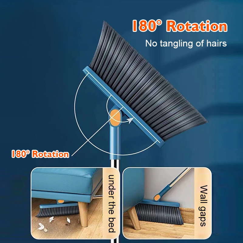 【HM】SG STOCK Rotatable Broom/Wind Proof Dust Pan/Broom Comb Broom Set ...