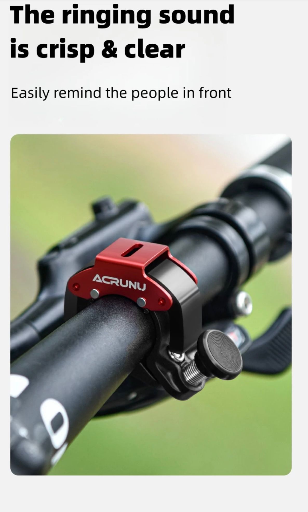 (SG Ready Stock) ACRUNU Bicycle Bell Aluminum Alloy MTB Lightweight ...