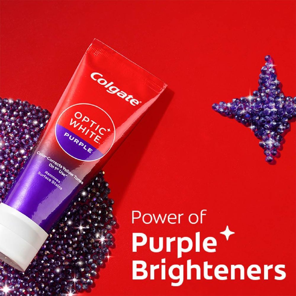 COLGATE Optic White Purple Whitening Toothpaste 100g | Shopee Singapore